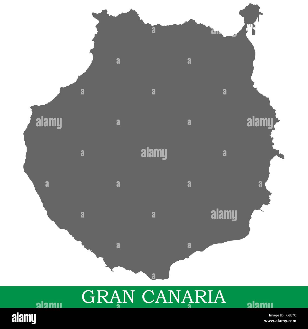 Gran canaria map vector vectors hi-res stock photography and images - Alamy