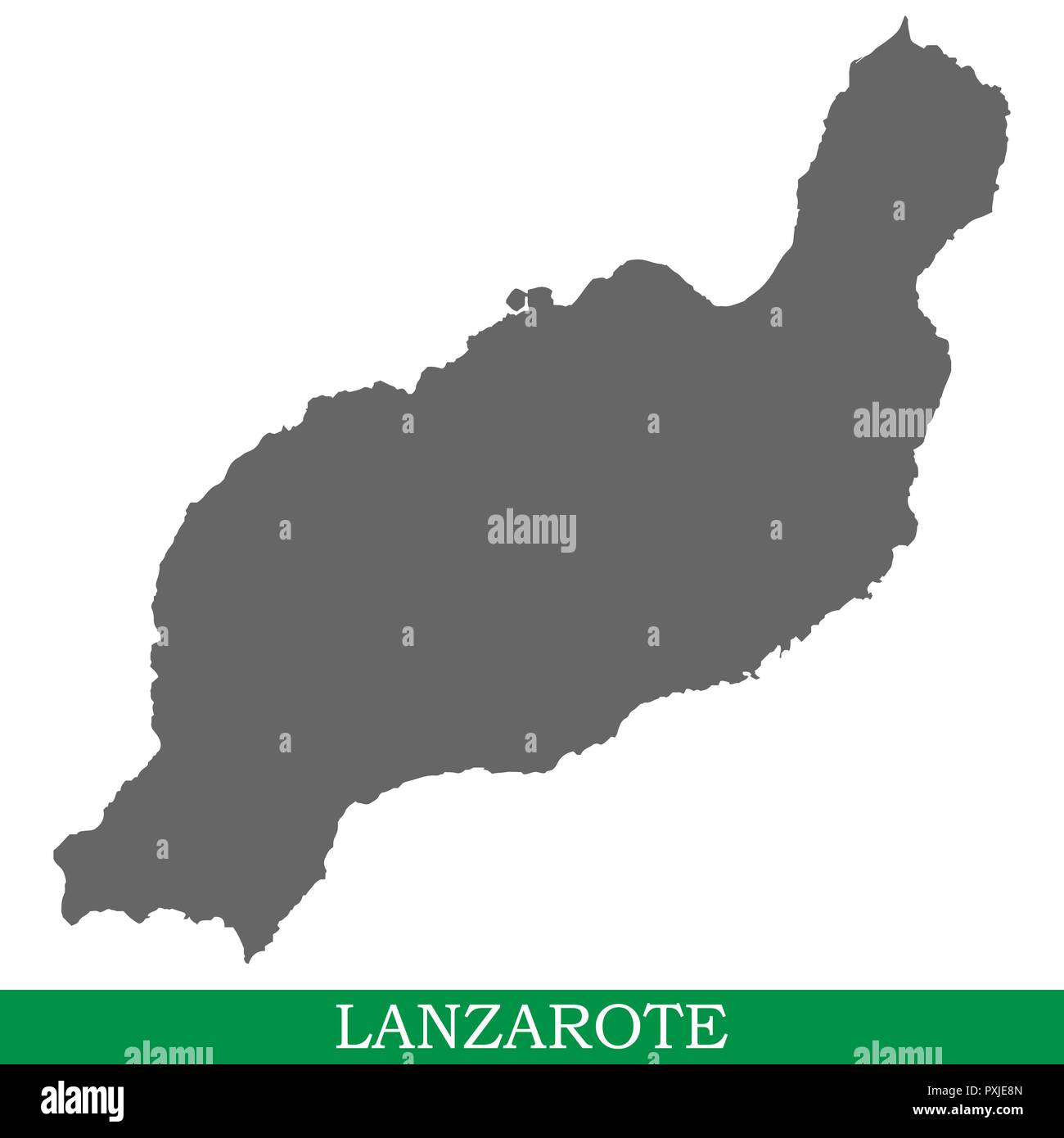 Lanzarote map hi-res stock photography and images - Alamy
