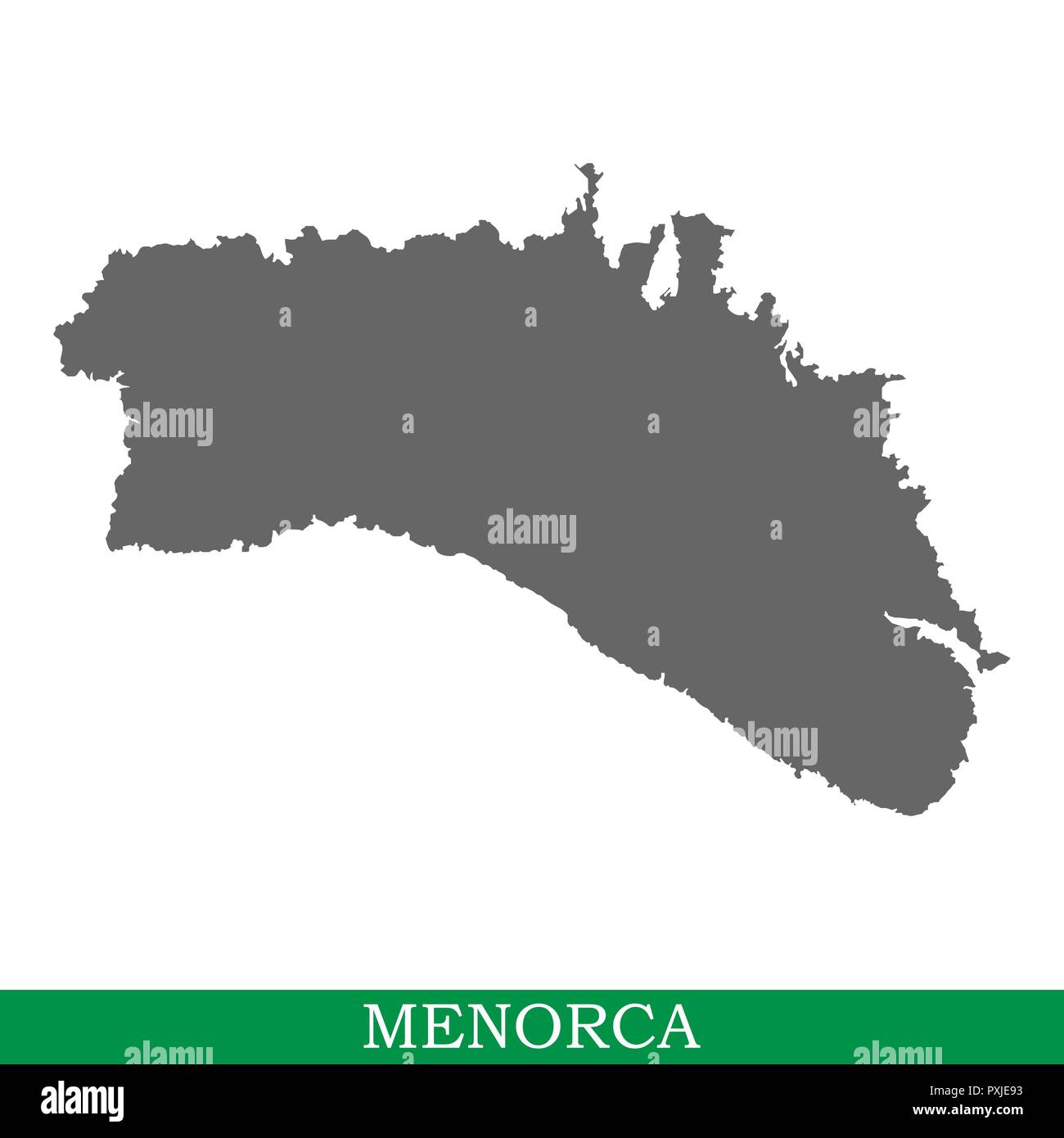 Menorca map hi-res stock photography and images - Alamy