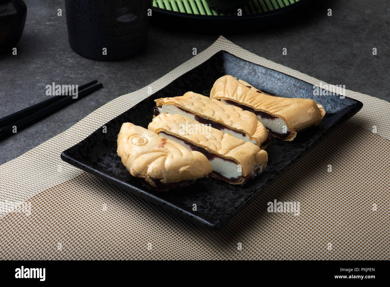 japanese fish wafer ice cream Stock Photo - Alamy