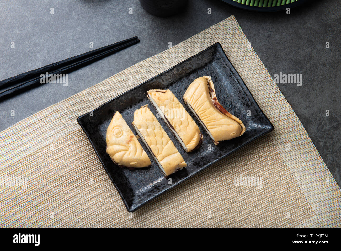 japanese fish wafer ice cream Stock Photo - Alamy
