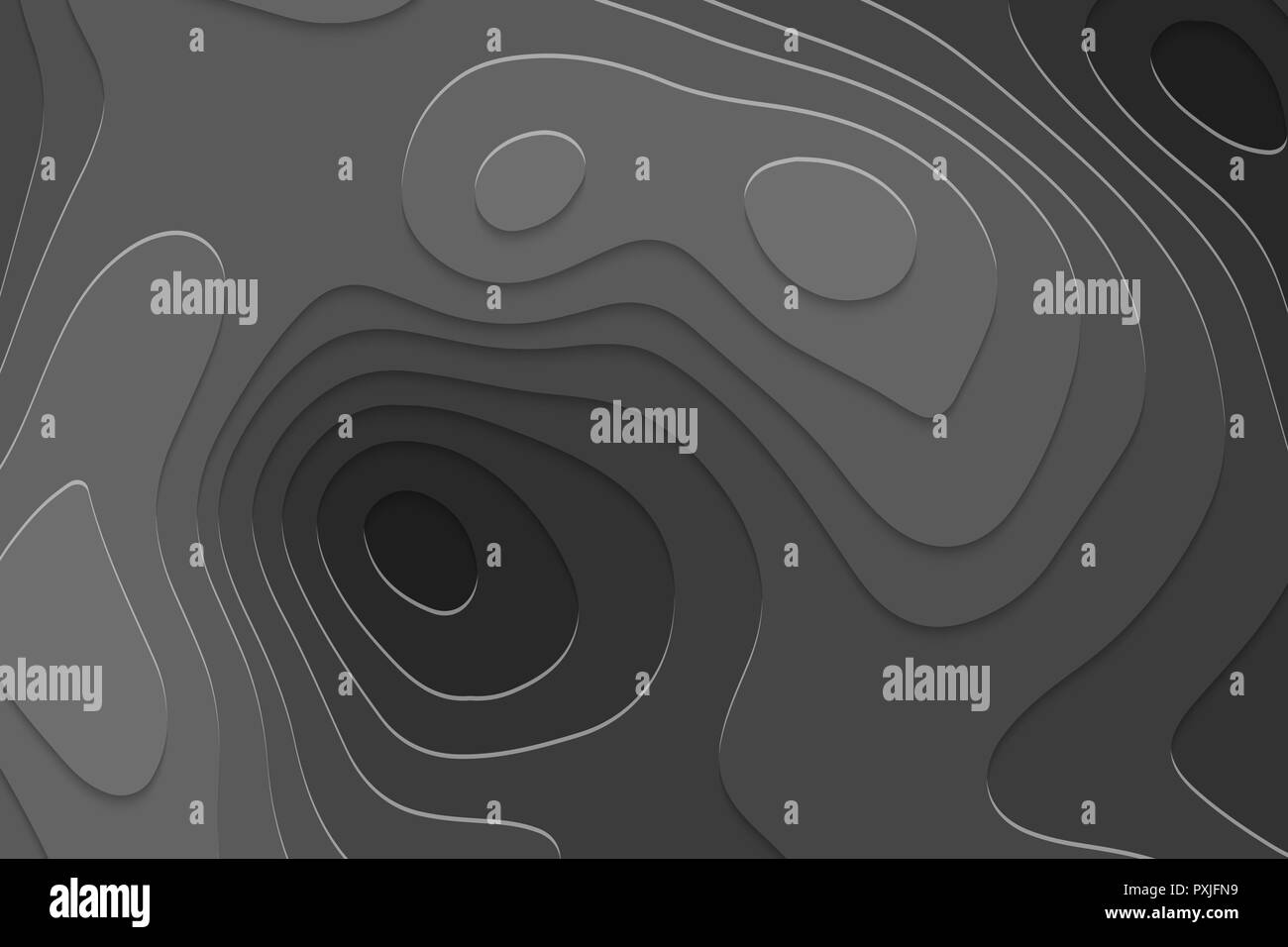 Geometric paper cut background, topography map cpncept. Vector ...