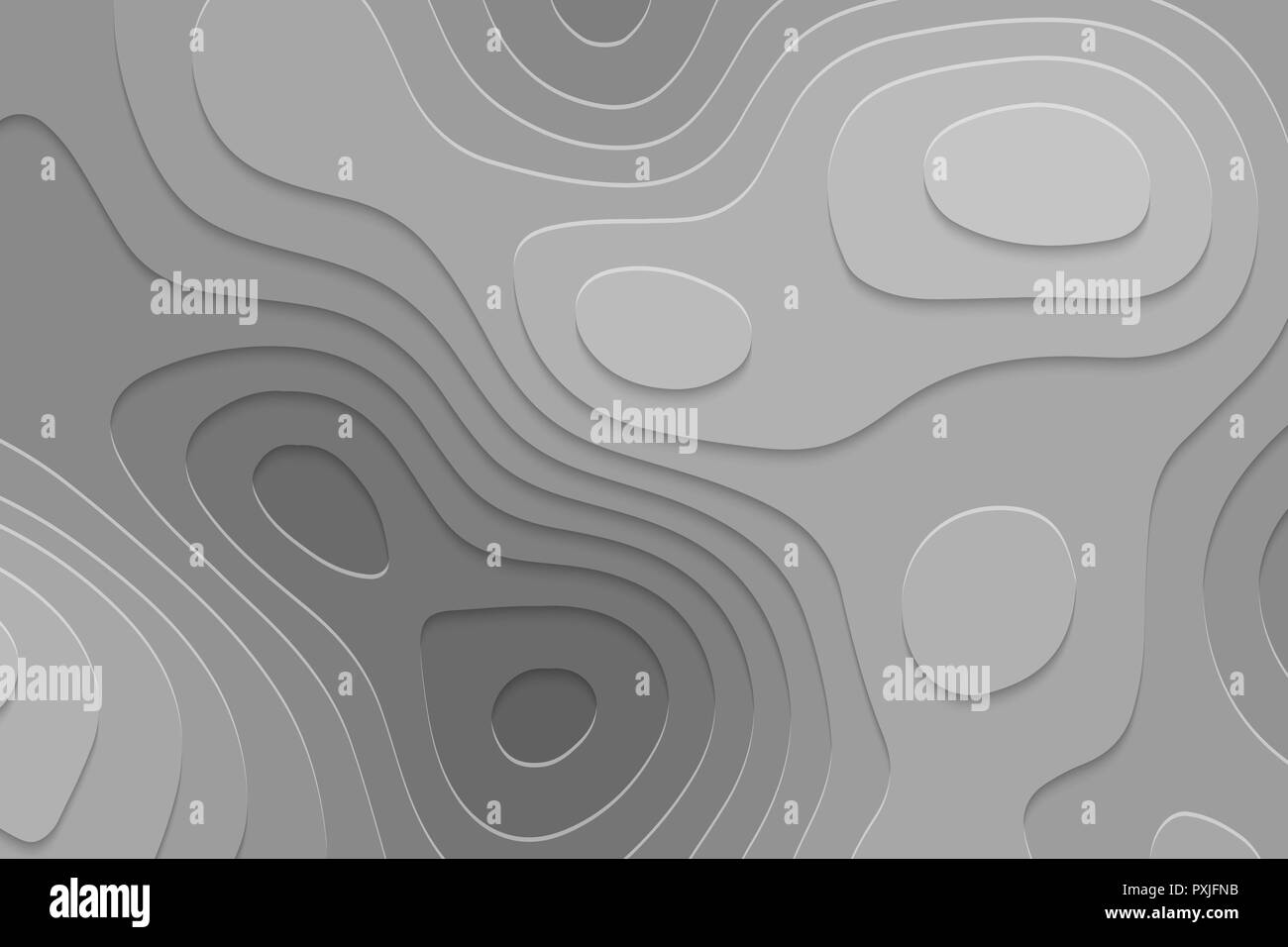 Geometric paper cut background, topography map cpncept. Vector ...