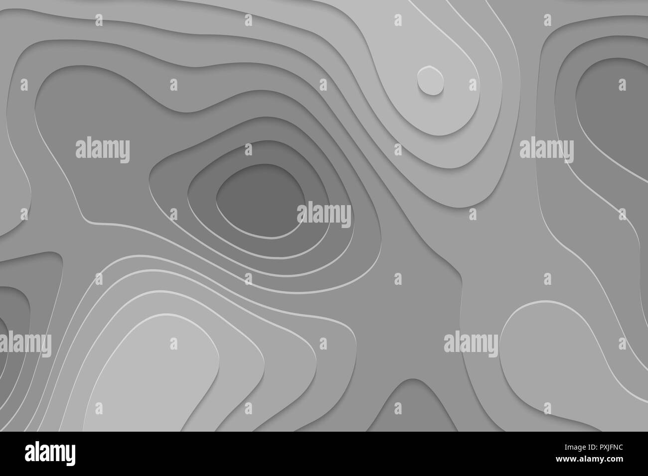 Geometric paper cut background, topography map cpncept. Vector ...