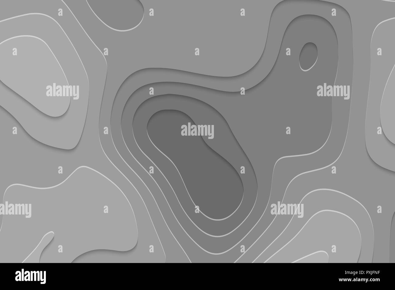 Geometric paper cut background, topography map cpncept. Vector ...