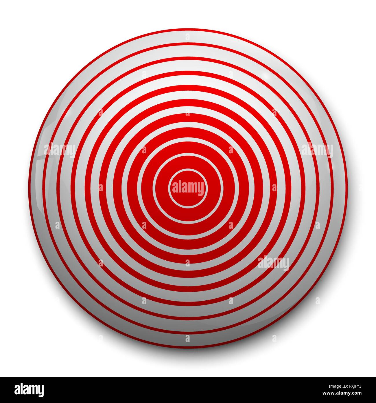 3d Pain circle red icon for medical design Stock Vector Image & Art - Alamy