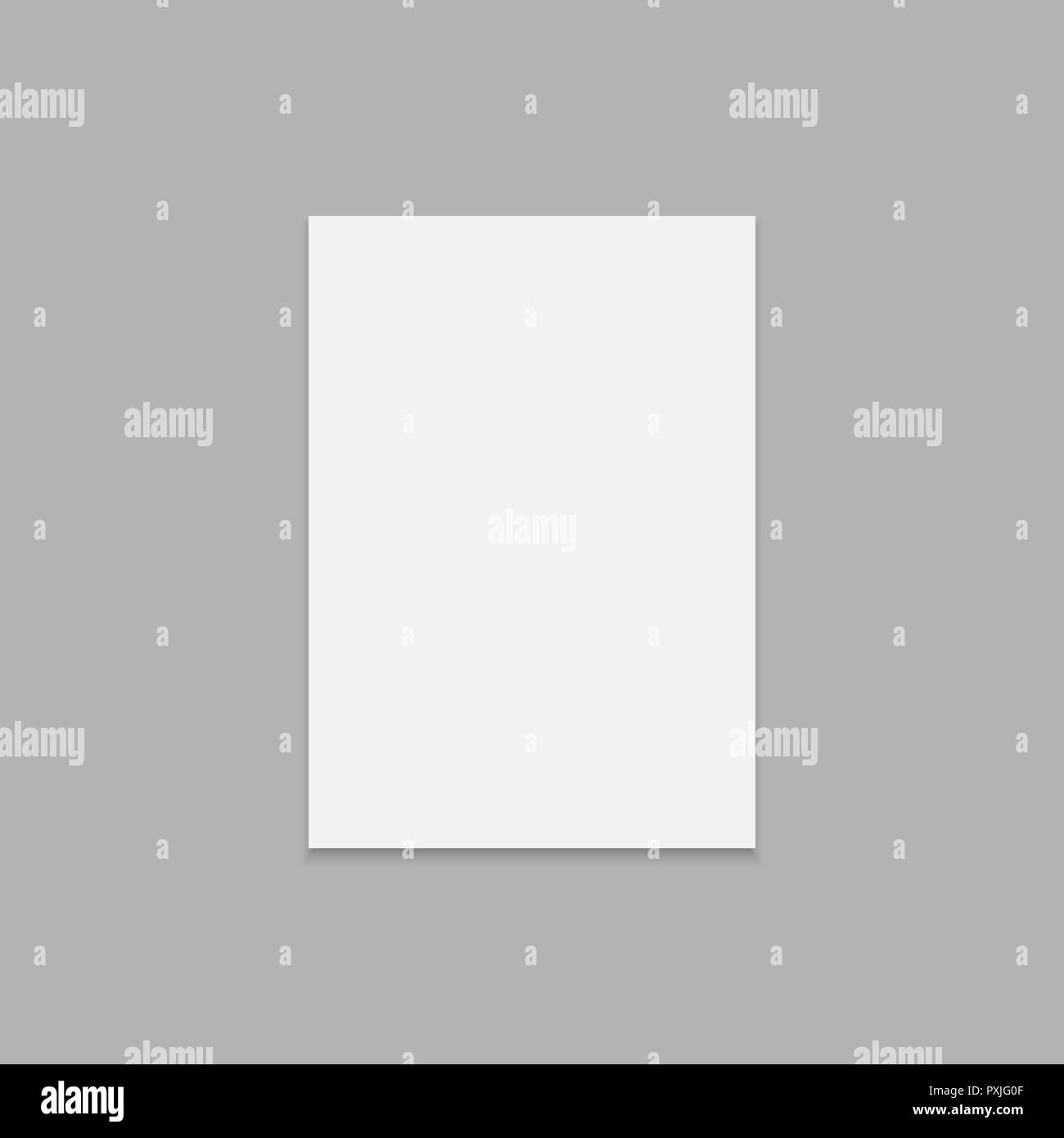 journal or magazine mockup with sheet of A4. Blank front template for ...