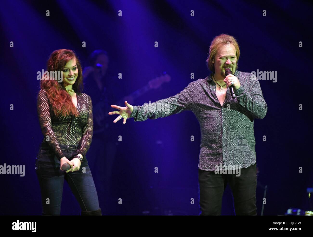 Rome, GA, USA. 19th Oct, 2018. Tyler Reese Tritt, Travis Tritt on stage ...