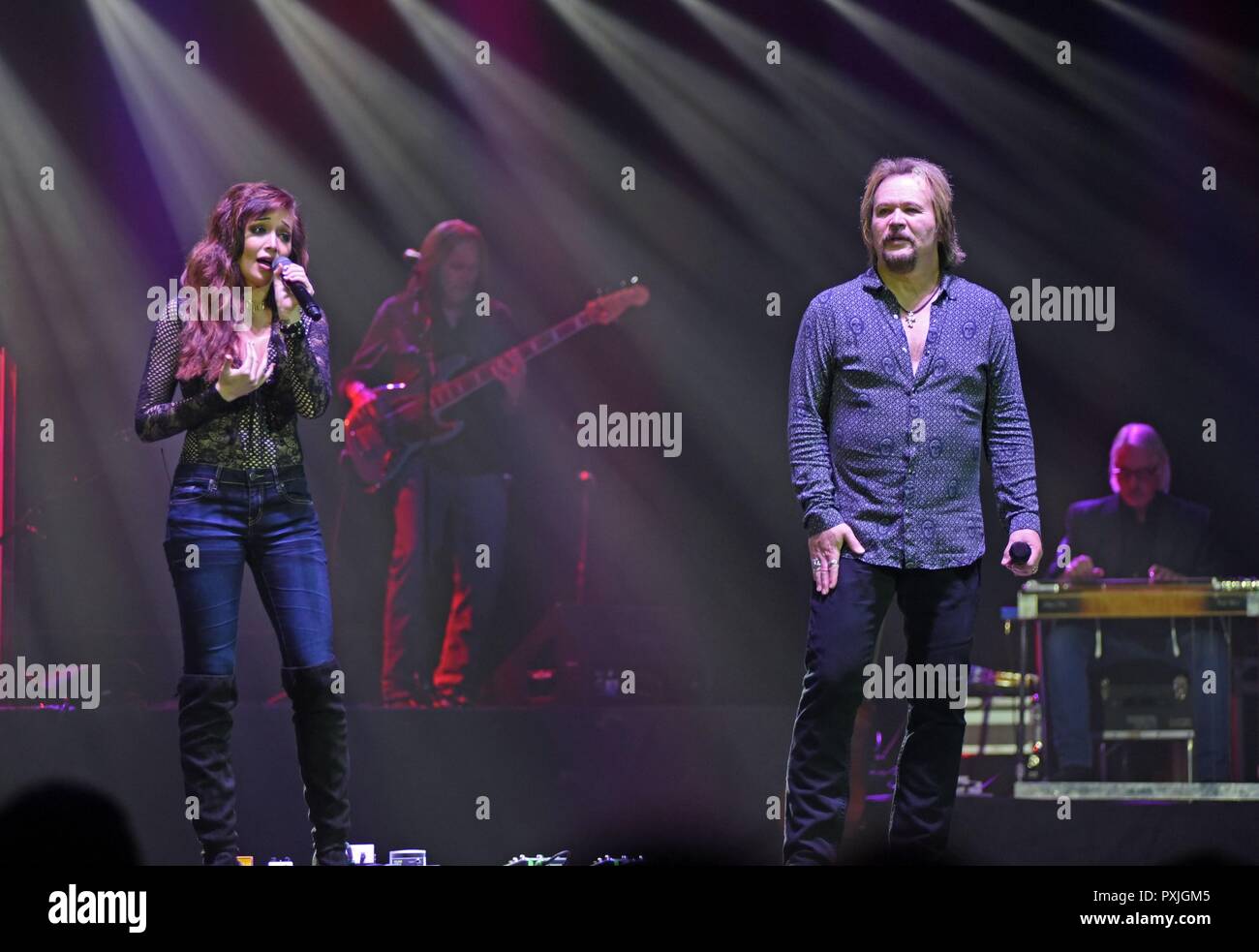 Rome, GA, USA. 19th Oct, 2018. Tyler Reese Tritt, Travis Tritt on stage ...