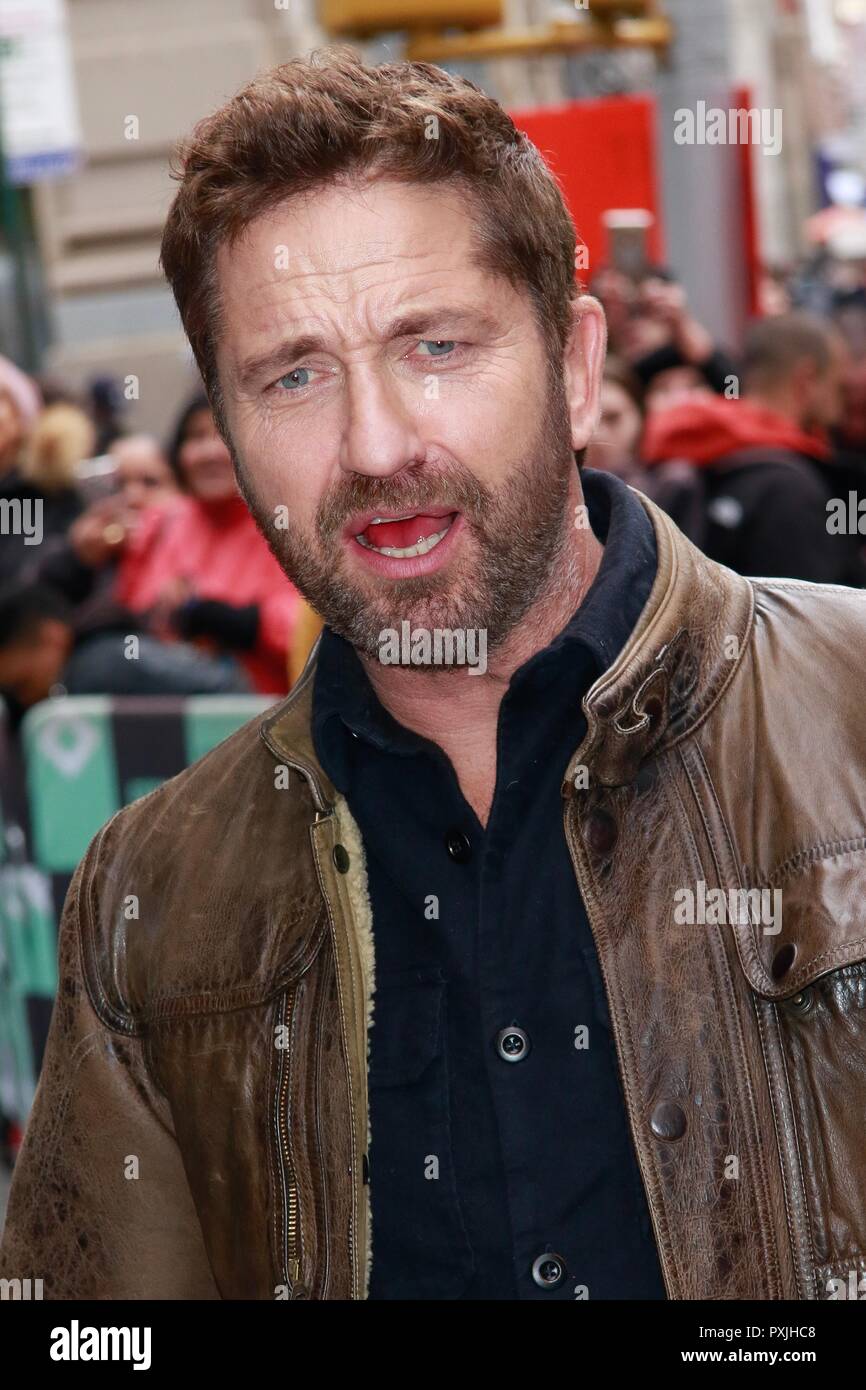 New York, NY, USA. 22nd Oct, 2018. Gerard Butler at BUILD SERIES on ...
