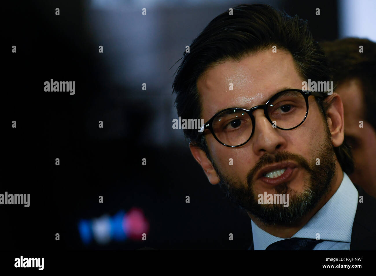 The Lawyers of the PSL, Thiago Ayres, this Monday, October 22, during a ...