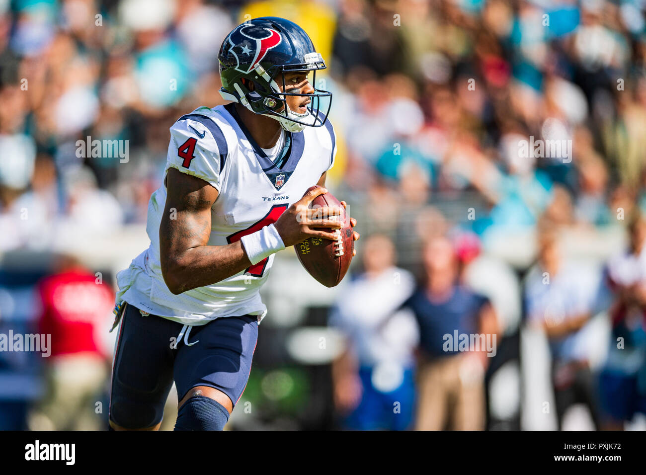 Houston Texans quarterback Deshaun Watson (4) during the NFL football ...