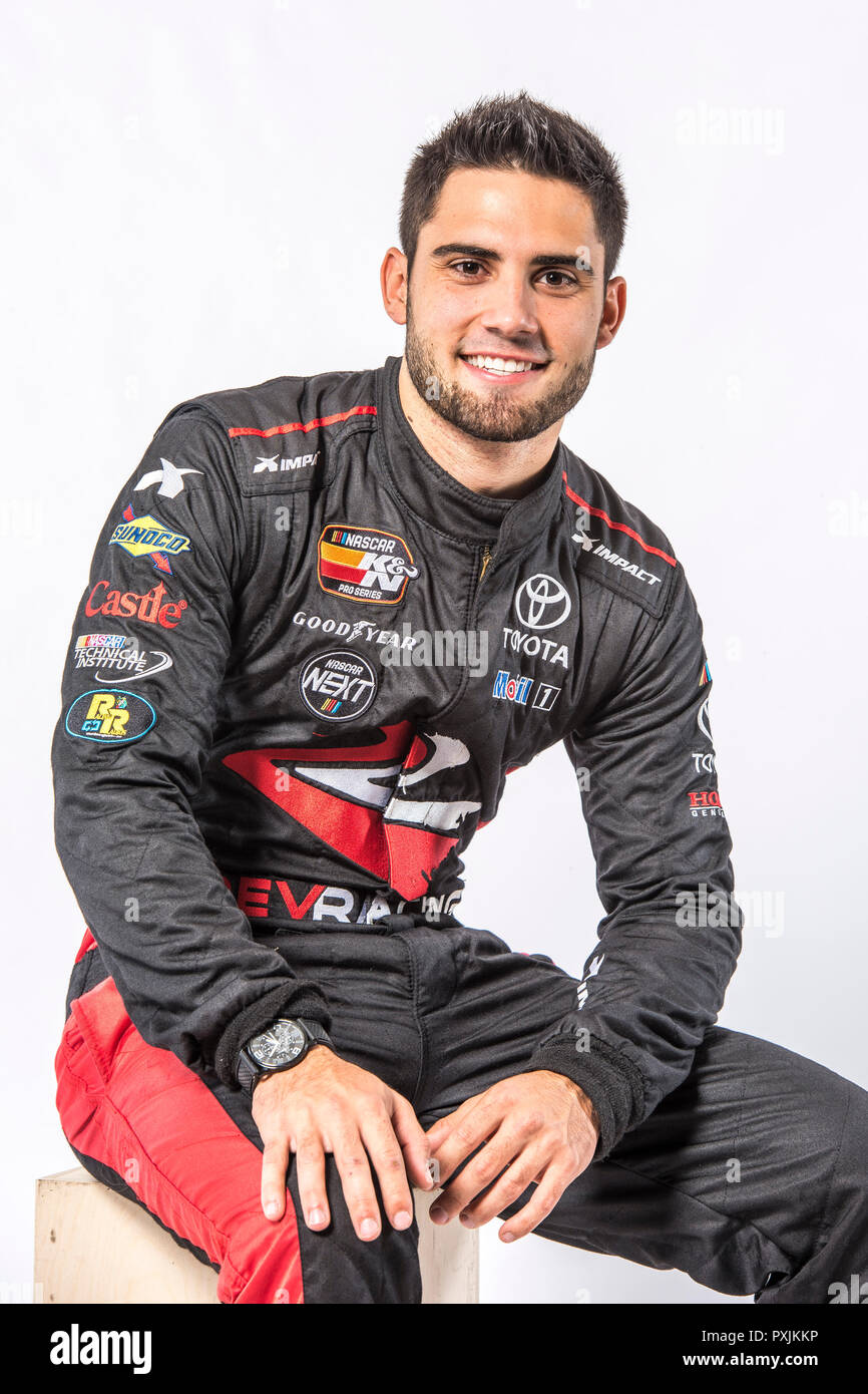 Daytona Beach, FL, USA. 22nd Oct, 2018. Chase Cabre poses for photos ...