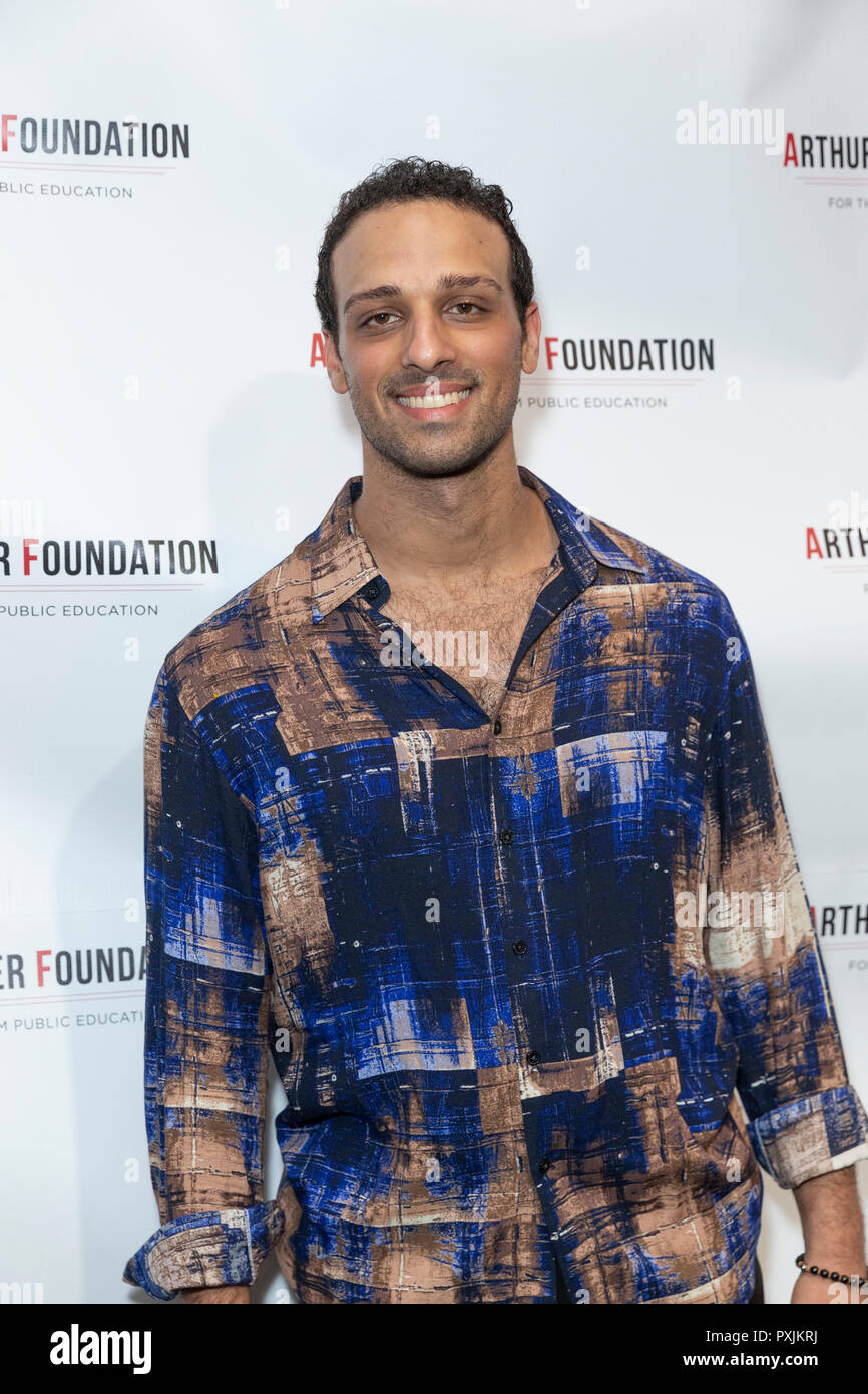 New York, NY - October 22, 2018: Ari'el Stachel attends 2018 Arthur ...