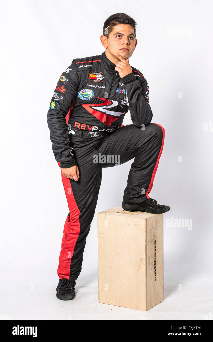Daytona Beach, FL, USA. 22nd Oct, 2018. Ryan Vargas poses for photos ...
