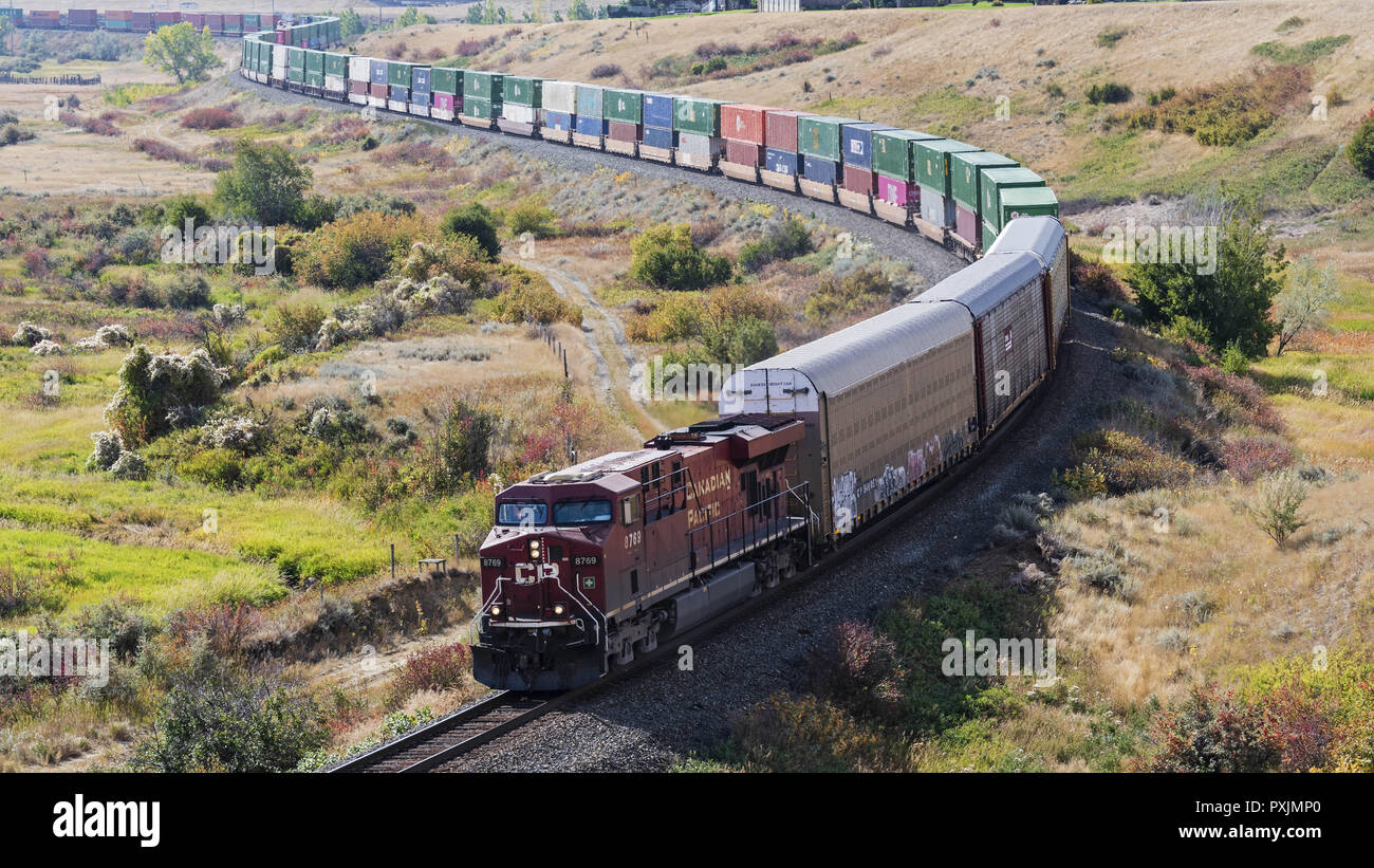Medicine Hat, Alberta, Canada. 10th Sep, 2018. A Canadian Pacific ...
