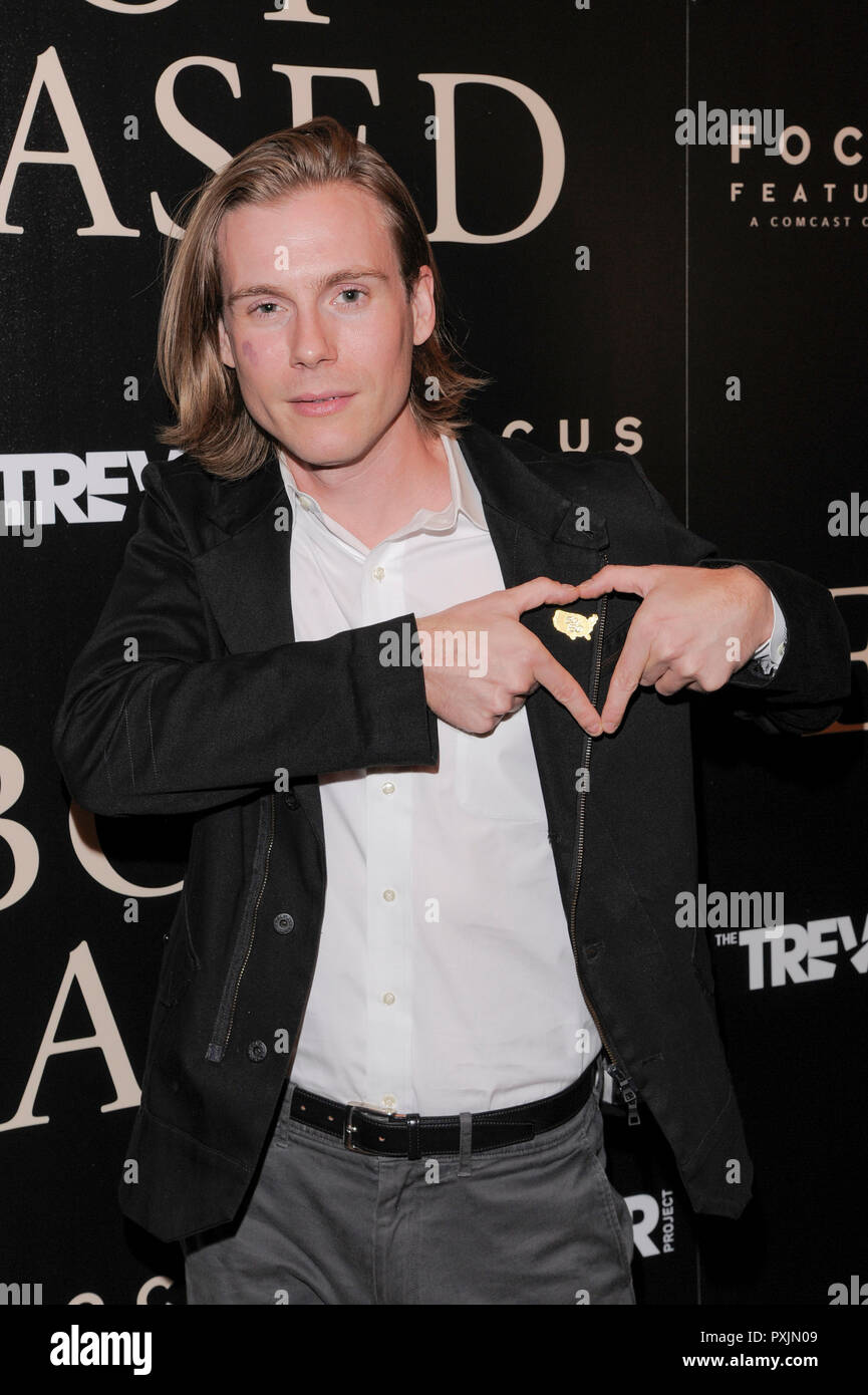 New York, USA. 22nd October, 2018. Actor Zach Booth attends the New ...