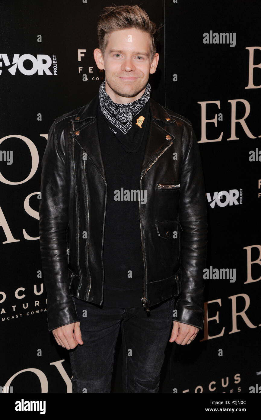 New York, USA. 22nd October, 2018. Actor Andrew Keenan-Bolger attends ...