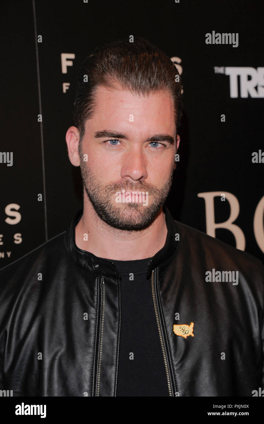 New York, USA. 22nd October, 2018. Ryan Craven attends the New York ...