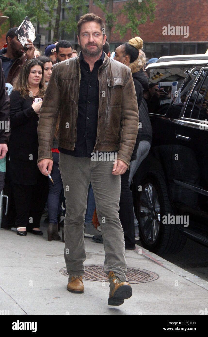 New York, NY, USA. 22nd Oct, 2018. Gerard Butler at Build Series ...