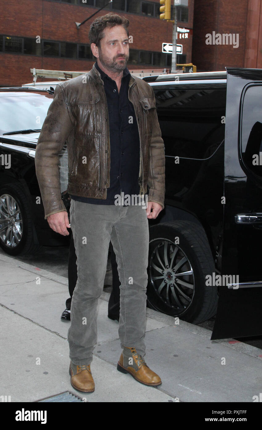 New York, NY, USA. 22nd Oct, 2018. Gerard Butler at Build Series ...