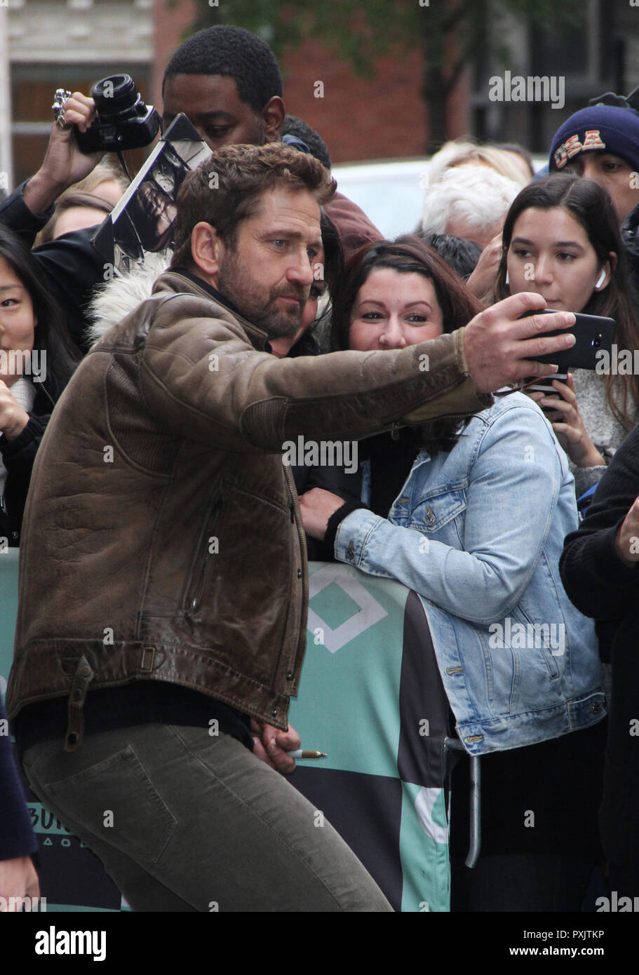 New York, NY, USA. 22nd Oct, 2018. Gerard Butler at Build Series ...