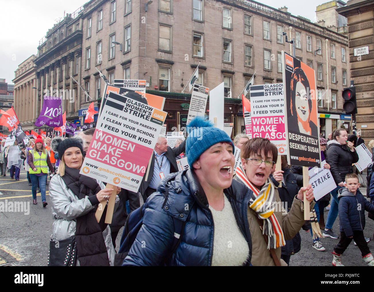 Equal pay demonstration glasgow 2018 hi-res stock photography and ...