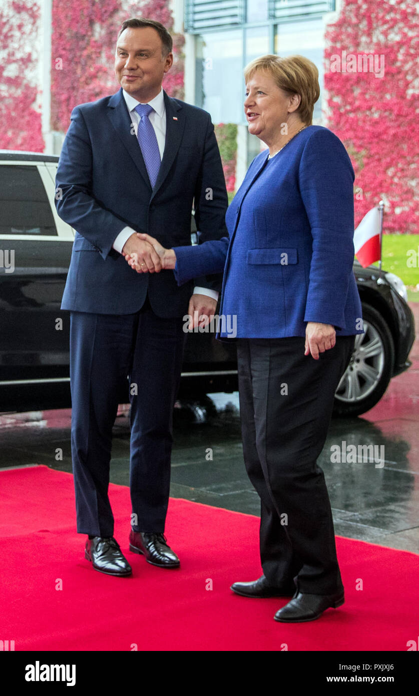 Berlin, Germany. 23rd Oct, 2018. Chancellor Angela Merkel (CDU ...