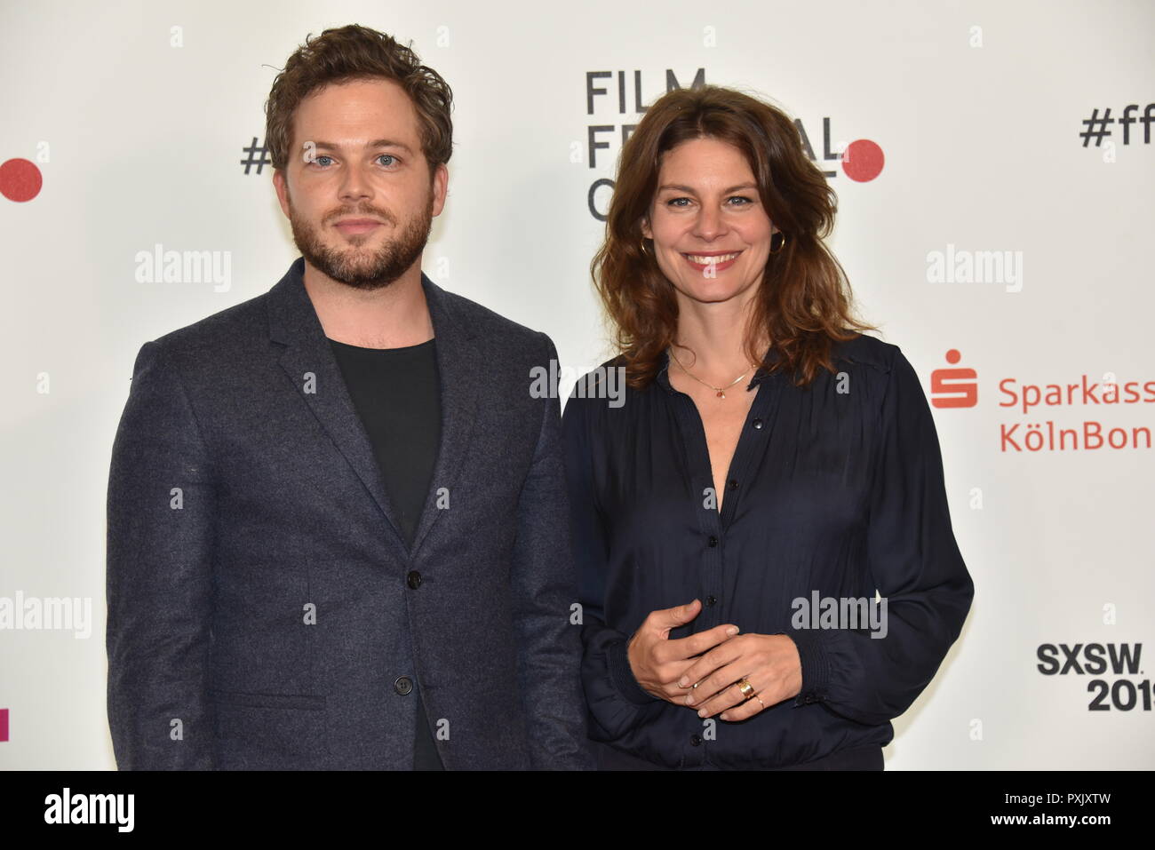 Colgne, Germany. 10th Oct, 2018. The Dutch actors Teun Luijkx, l-r, and ...