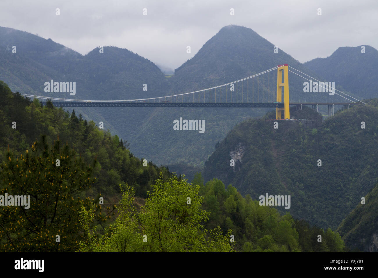 October 23, 2018 - Hubei, Hubei, China - Hubei,CHINA-The 650-meter-high ...