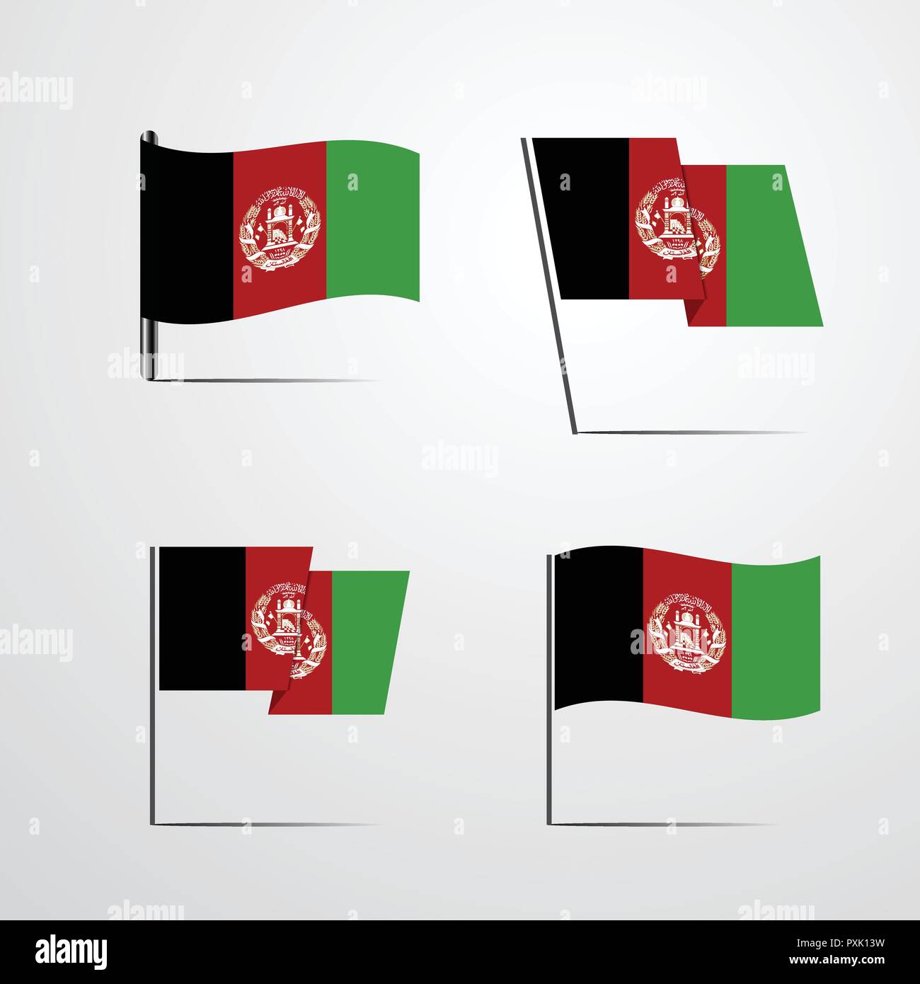 Flag of afg Stock Vector Images - Alamy