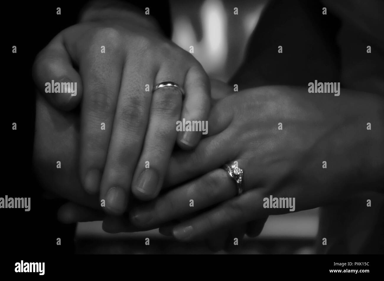 Commitment ceremony rings hi-res stock photography and images - Alamy