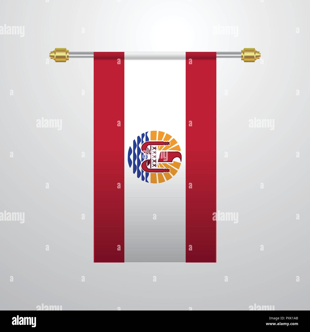 French Polynesia hanging Flag Stock Vector Image & Art - Alamy