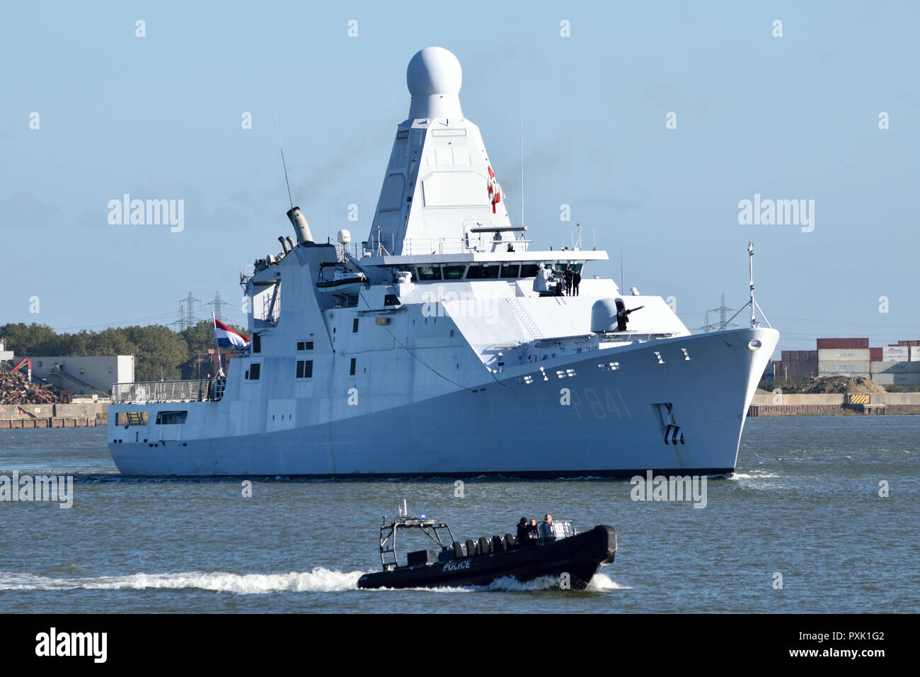 Royal Netherlands Navy Offshore Patrol Vessel HNLMS Zeeland arrives on ...