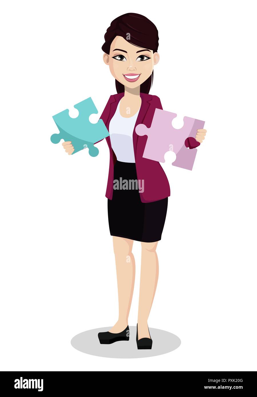 Chinese office lady Stock Vector Images - Alamy