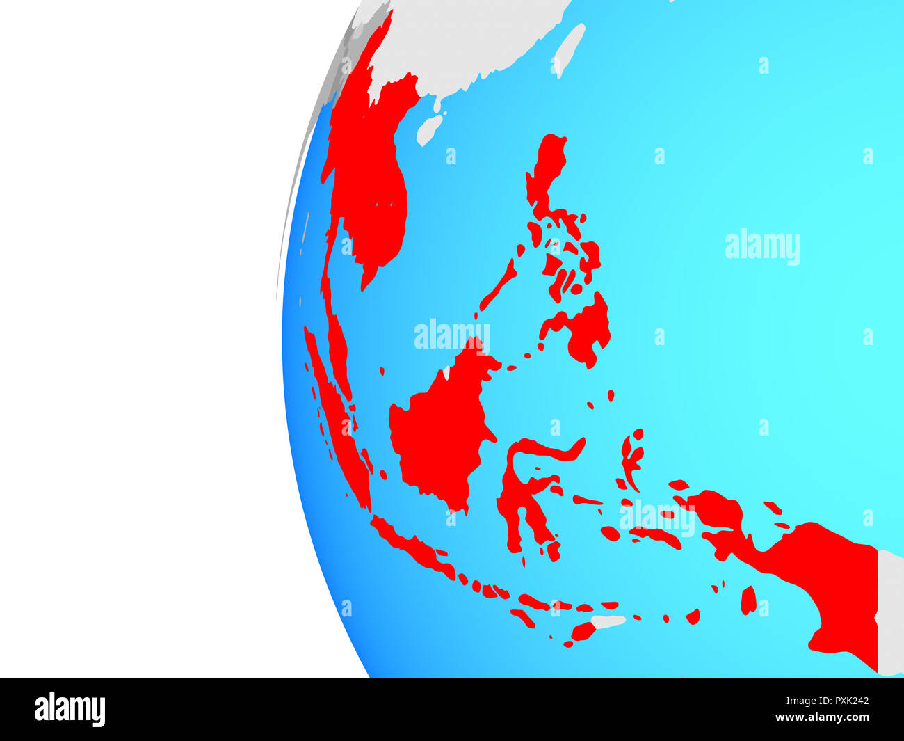 Asean countries map hi-res stock photography and images - Alamy