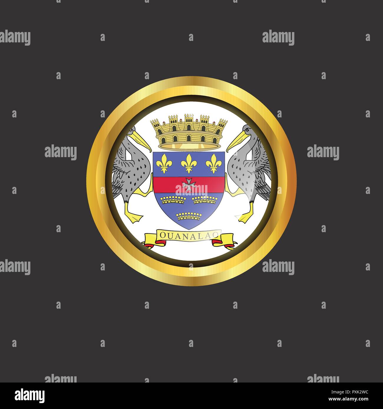 Saint Barthelemy Flag Stock Vector Images - Alamy