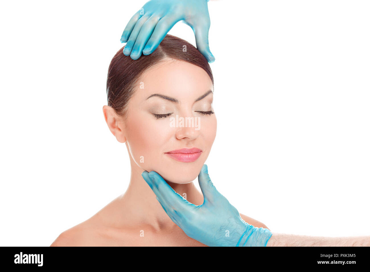 Beautiful Woman after Plastic Surgery Operation Cosmetology Stock Photo ...