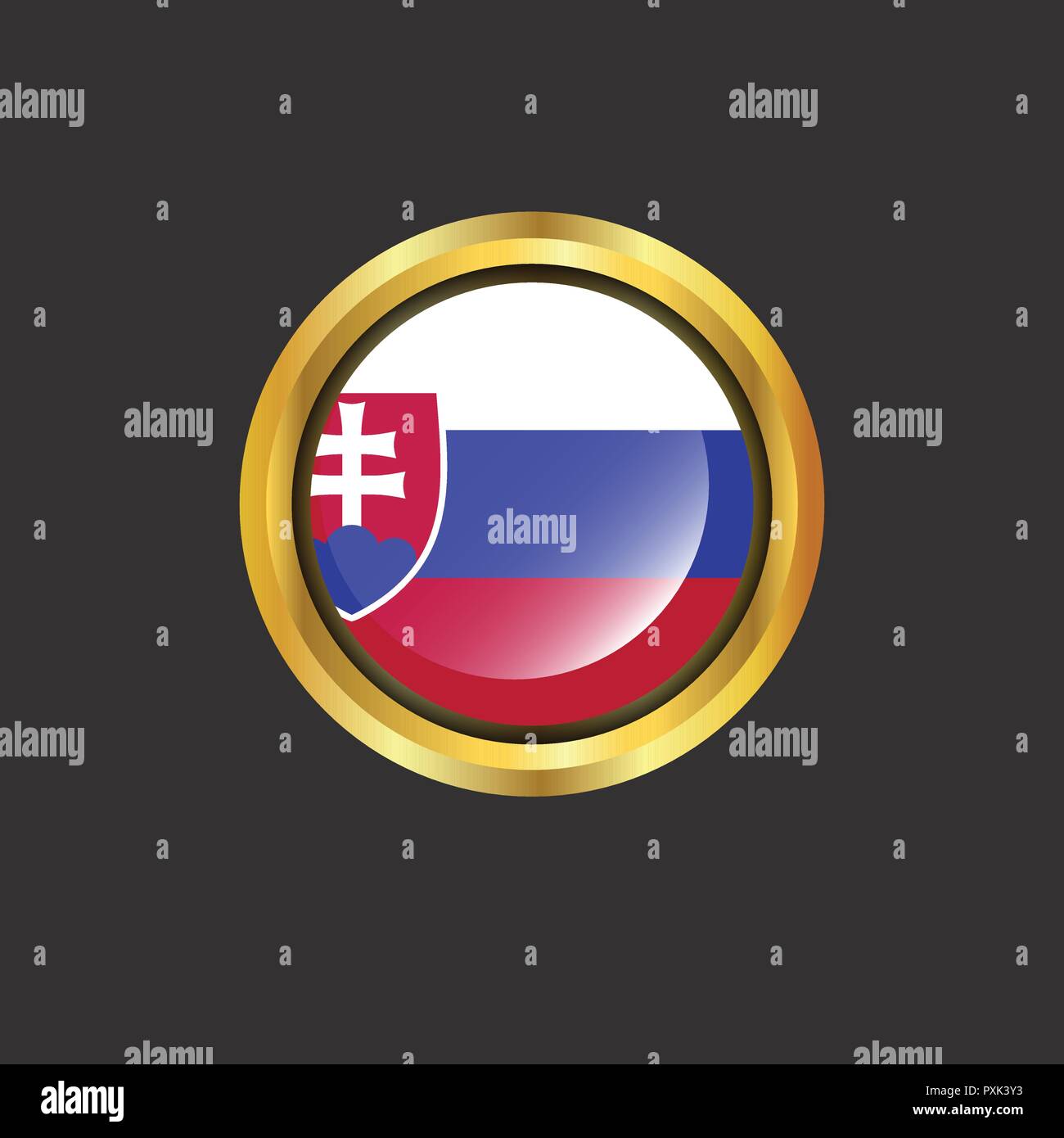 Slovakian badge Stock Vector Images - Alamy