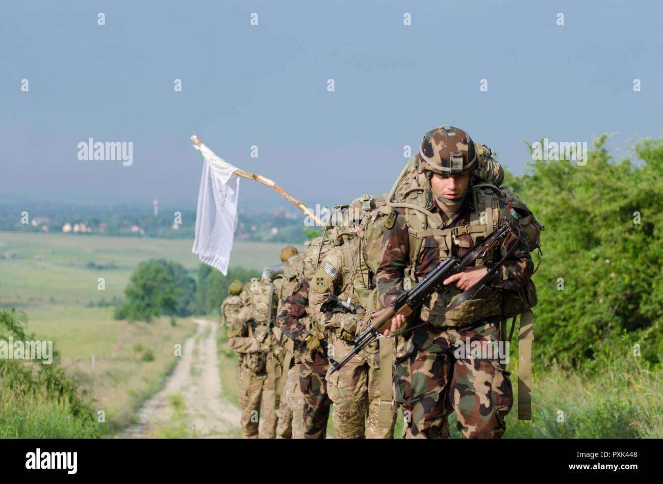 Apache Troop, 4th Squadron, 10th Cavalry Regiment conducts a spur ride ...