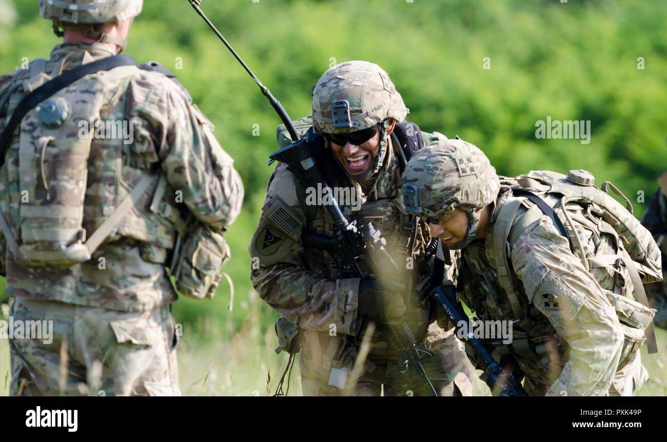 Apache Troop, 4th Squadron, 10th Cavalry Regiment conducts a spur ride ...