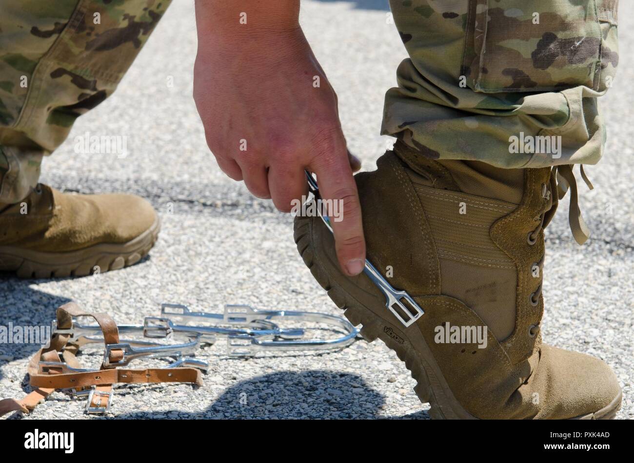 Apache Troop, 4th Squadron, 10th Cavalry Regiment conducts a spur ride ...