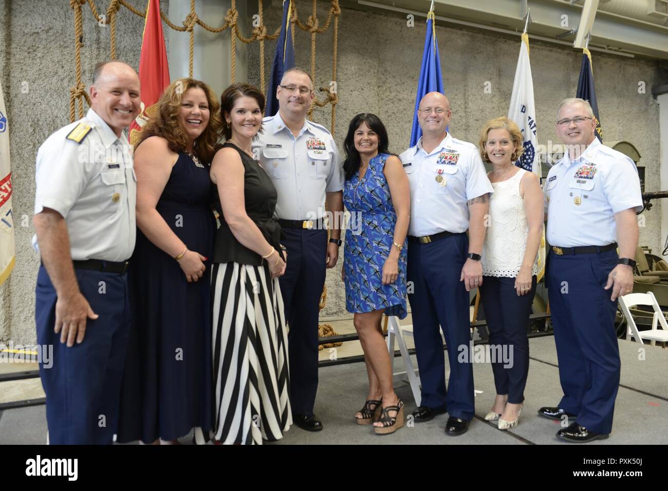 Coast Guard members attended a Change of Watch ceremony at the World ...