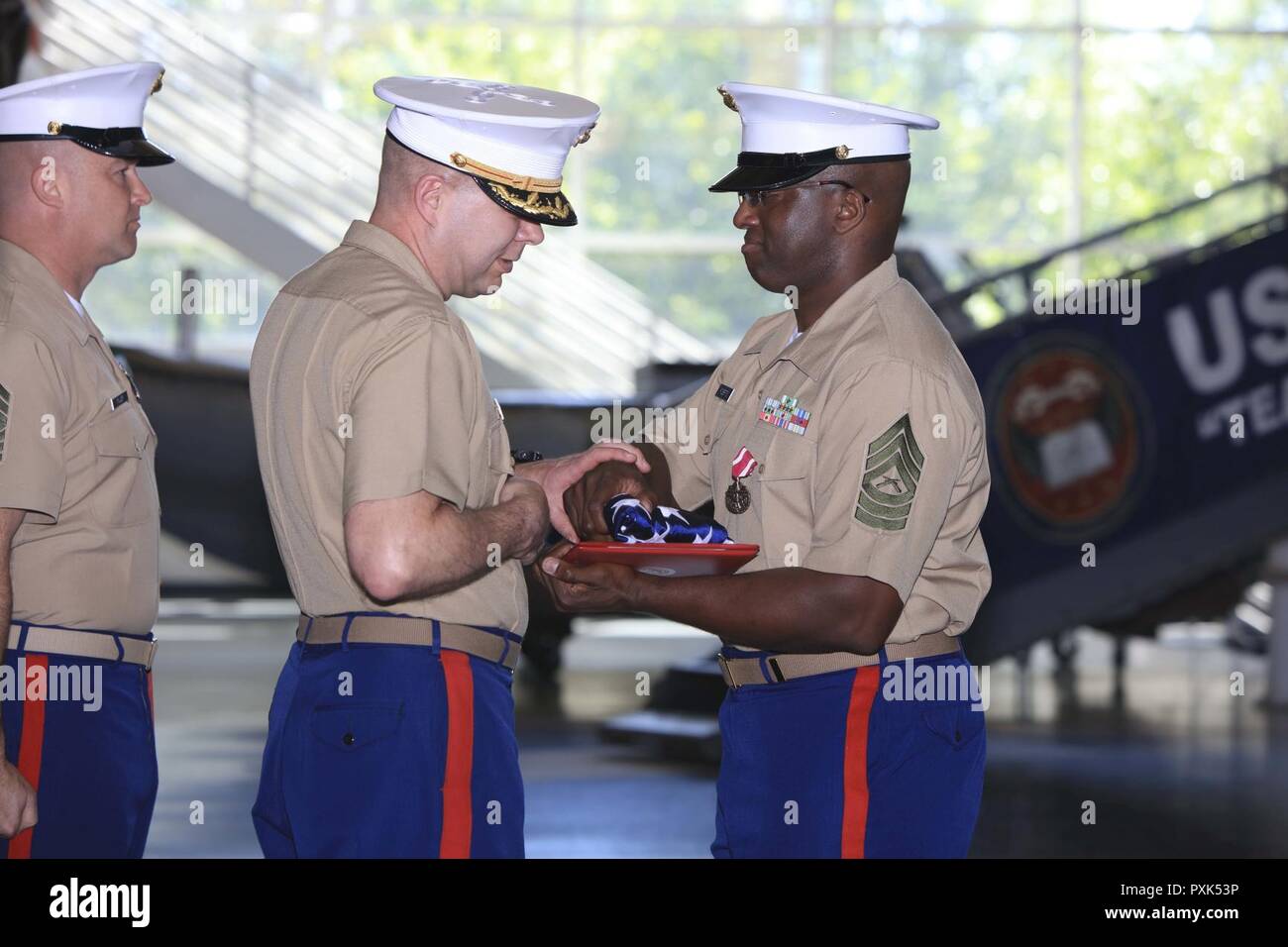Master Sergeant David Roberts, now officially retired, receives an ...