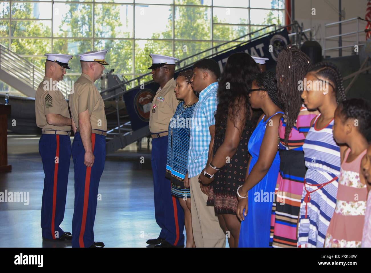 Master Sgt. David Roberts, now officially retired, and his family ...