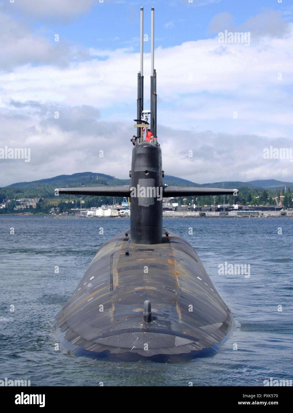 Ballistic missile submarine uss nebraska ssbn hi-res stock photography ...