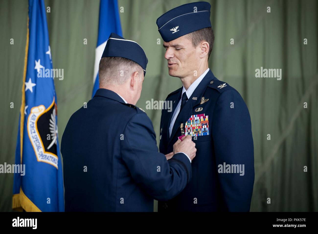 Lt. Gen. Brad Webb, Air Force Special Operations Command Commander pins ...
