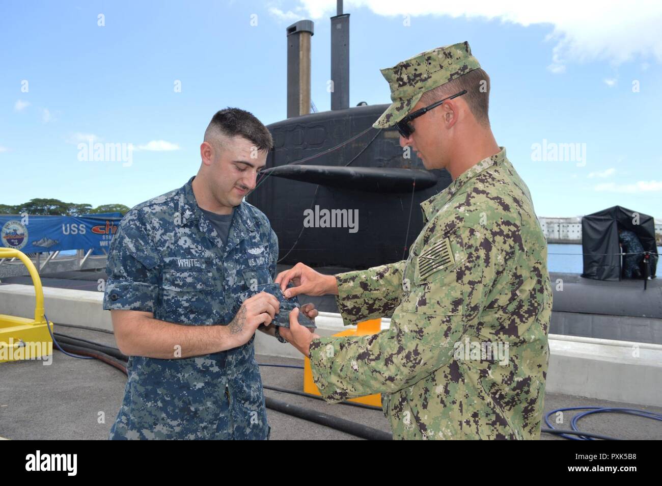 APRA HARBOR, Guam (June 2, 2017) Master-at-Arms 2nd Class Jacob White ...