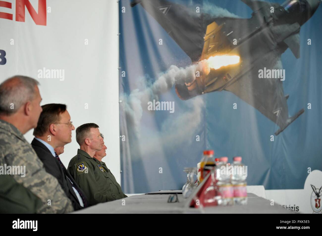 Brig. Gen. Csaba Ugrik, commander of 59th Air Base, Brig. Gen. Stephen ...