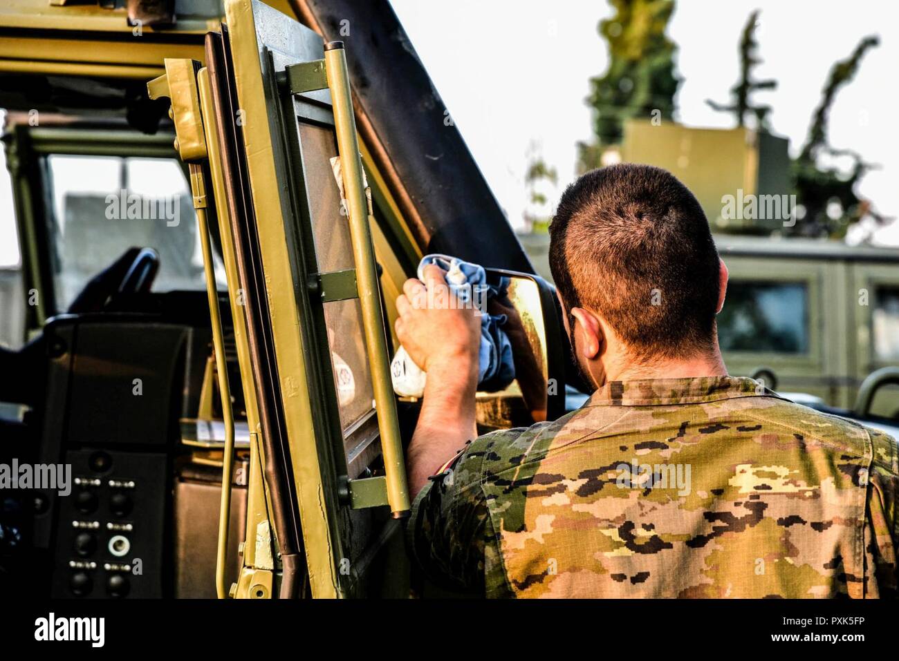 Spanish vehicles convoy departures from Camp KANDILAPTI ...
